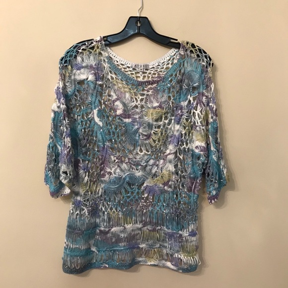 Adore | Sweaters | Adore Open Weave Sweater | Poshmark